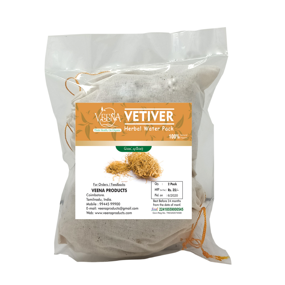 Vetiver Water Pack – 4 Nos. – Dakshaveena