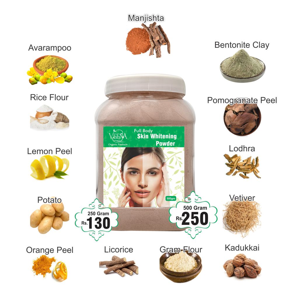 Full Body Skin Whitening Bath Powder – Dakshaveena