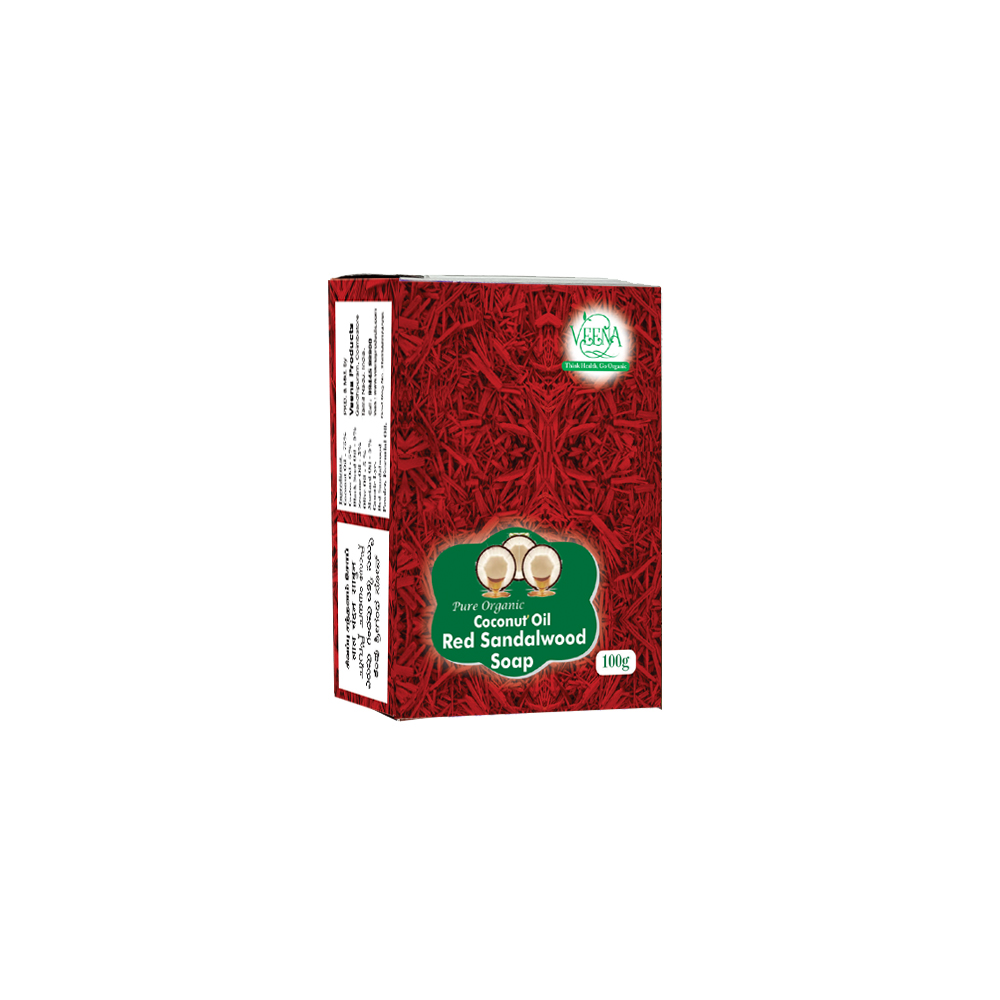 Red Sandal Soap – Dakshaveena