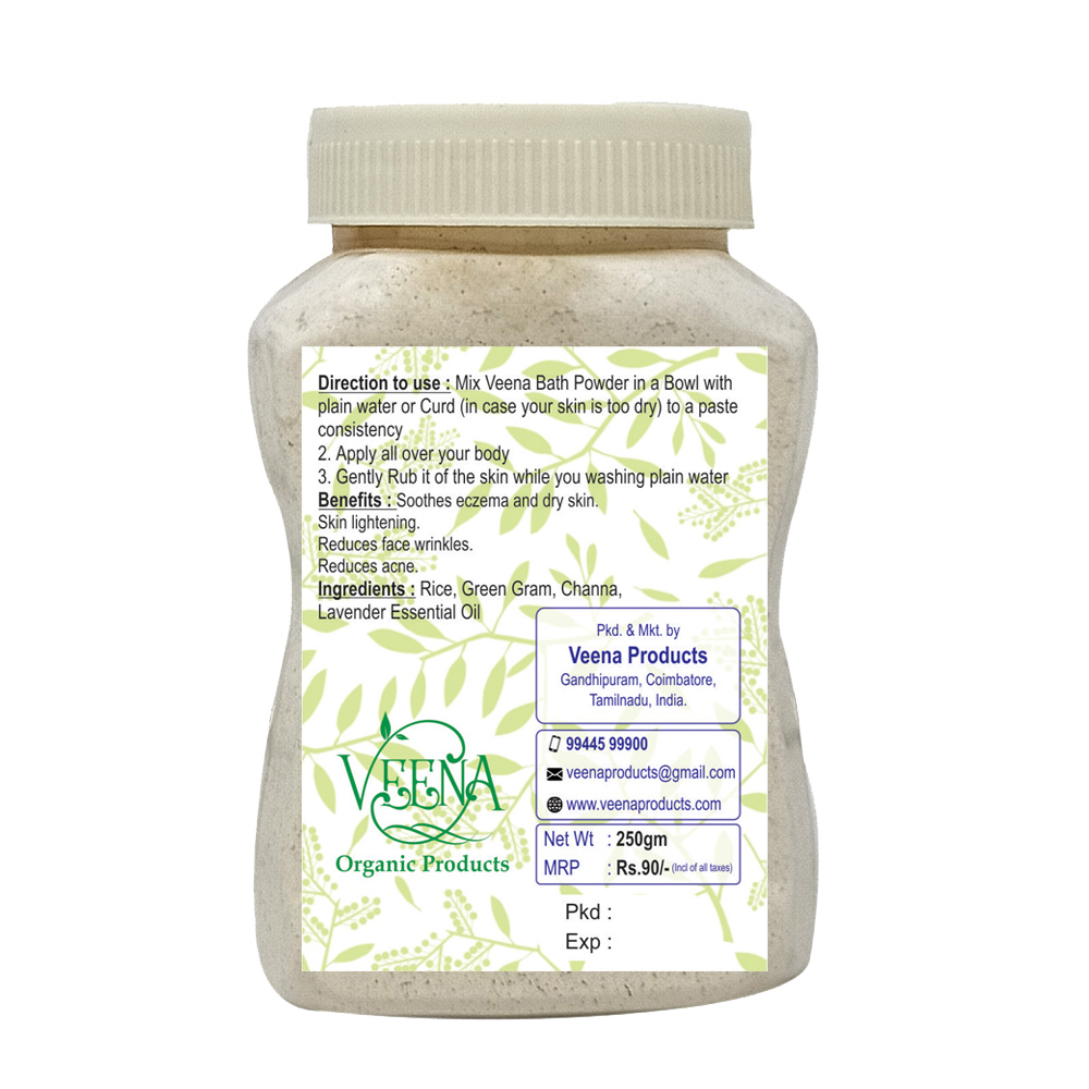 Lavender Essential oil Bath Powder – Dakshaveena